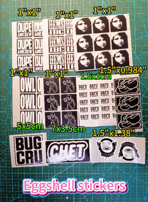 Mini eggshell stickers from instagram @eggshellstickers.emily #eggshel ...