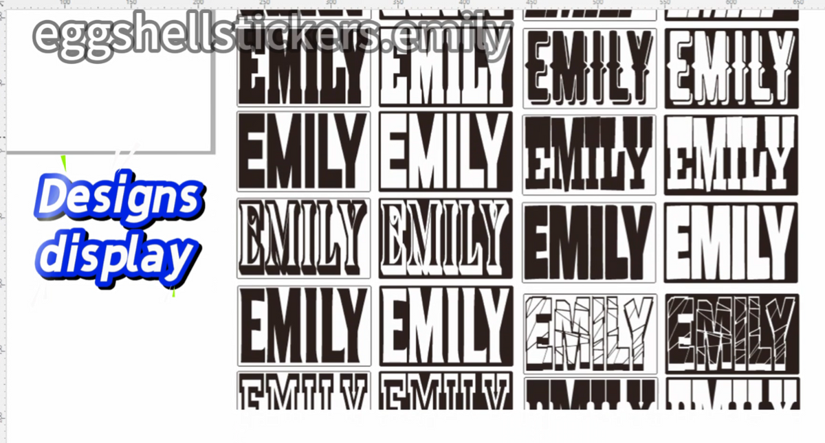 How to turn your name or crew names into stickers? #eggshellstickers ...