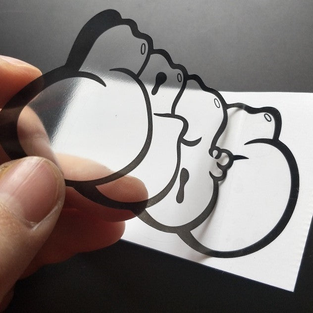 Custom eggshell stickers, adhesive labels, vinyl stickers from factory ...