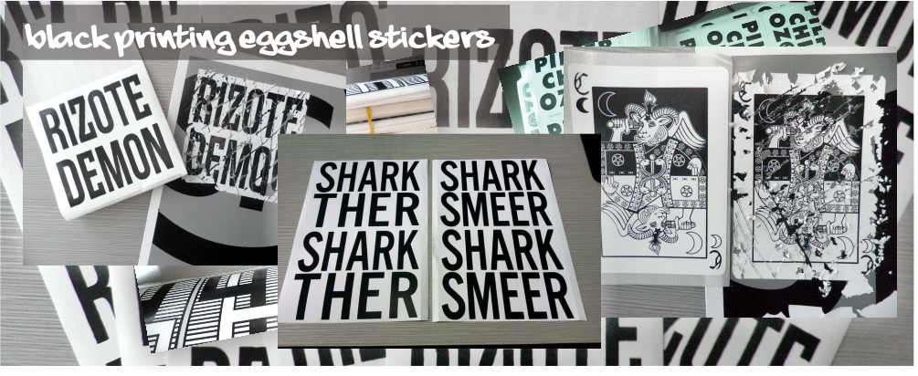 Custom eggshell stickers, adhesive labels, vinyl stickers from factory ...