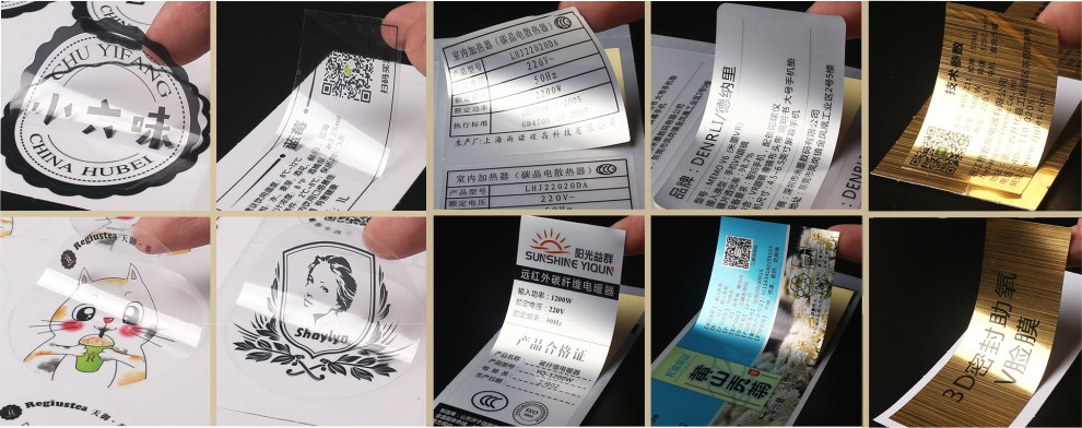 Custom eggshell stickers, adhesive labels, vinyl stickers from factory ...