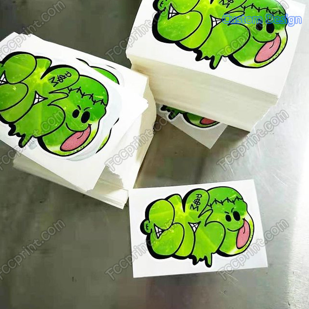 Custom Full color printing destructible graffiti eggshell stickers for ...