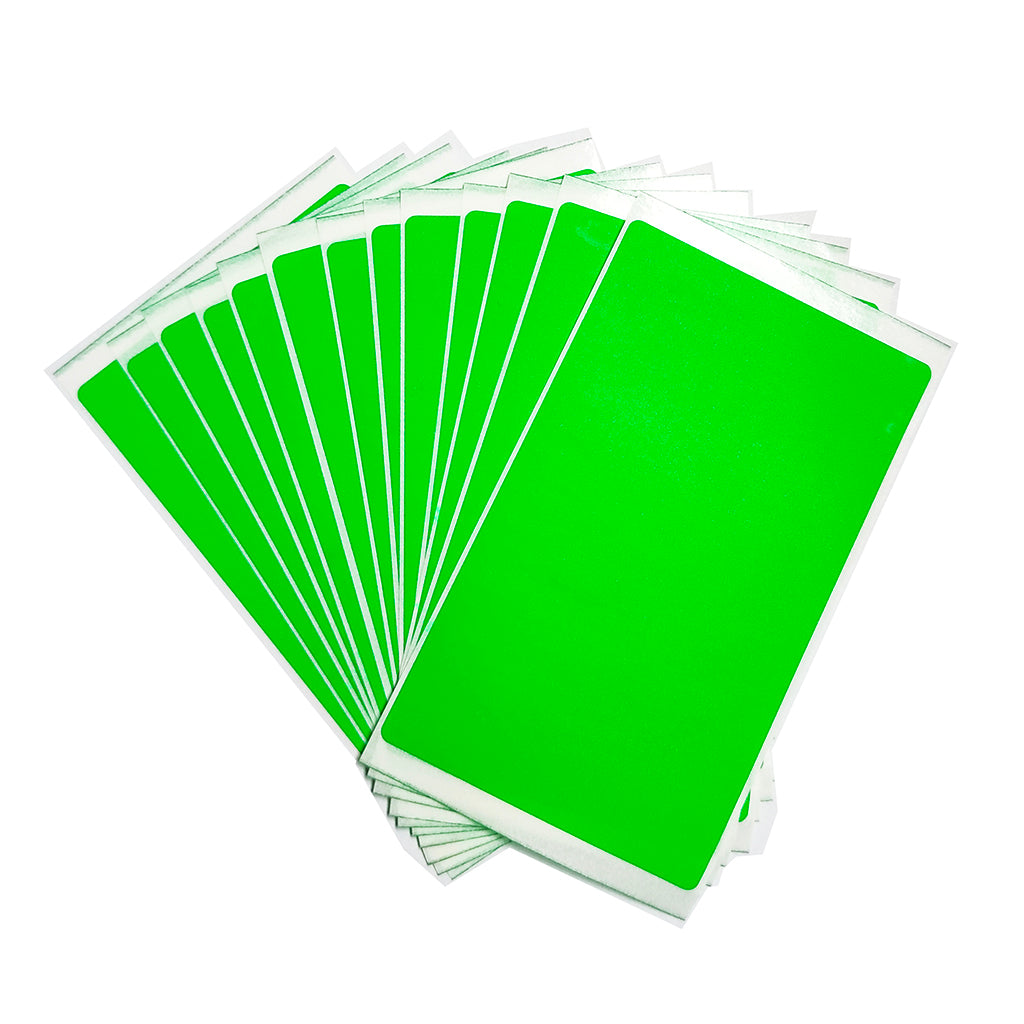 Free Shipping Worldwide Blank Fluorescent Green Eggshell Stickers 50/1 ...